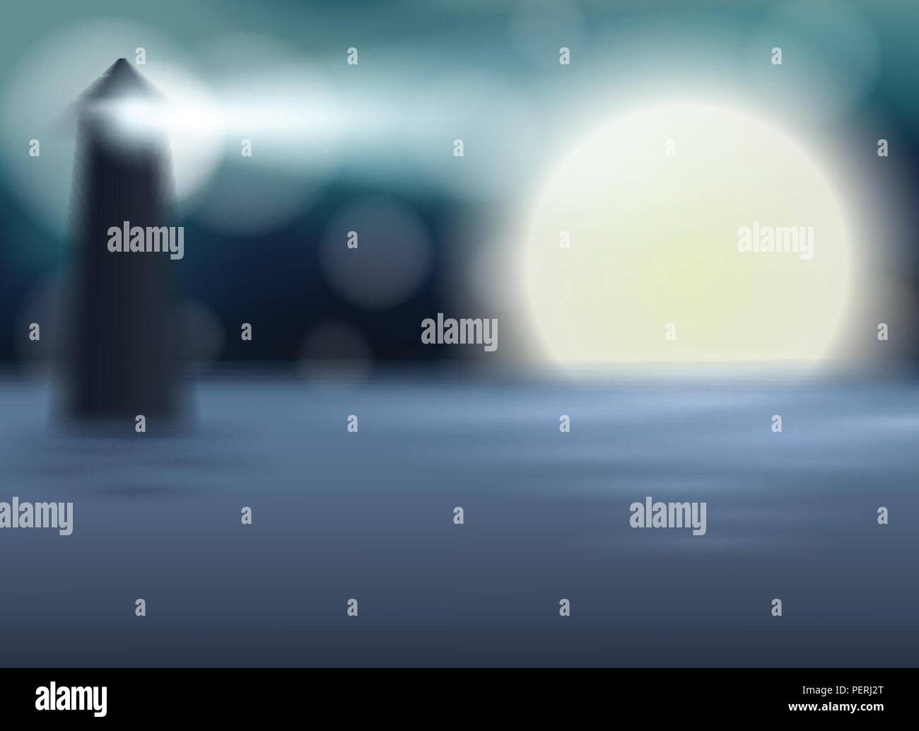 A night blur ocean background illustration Stock Vector Image & Art - Alamy