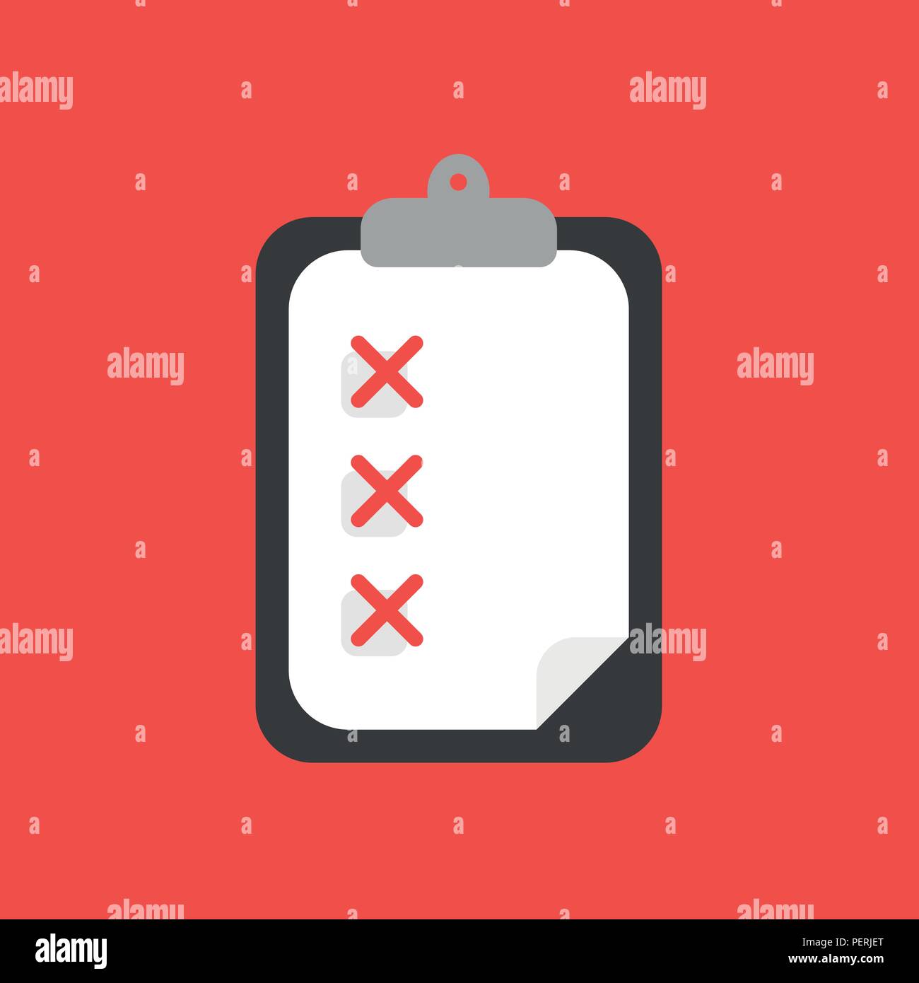 Exam test marks red Stock Vector Images - Alamy