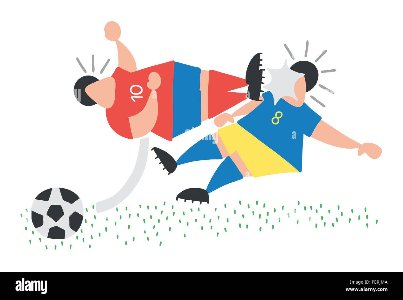 Aggressive Football Clipart