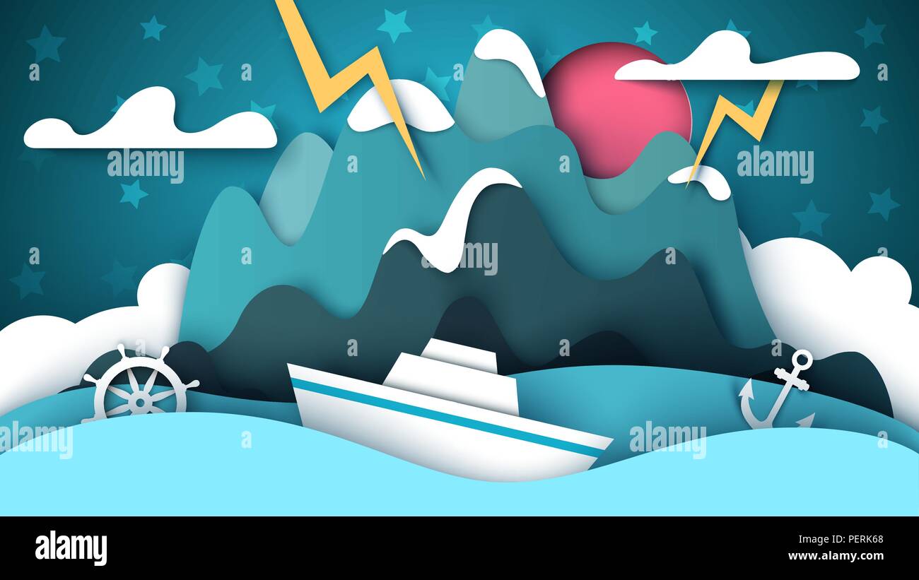 Paper ship water hi-res stock photography and images - Alamy