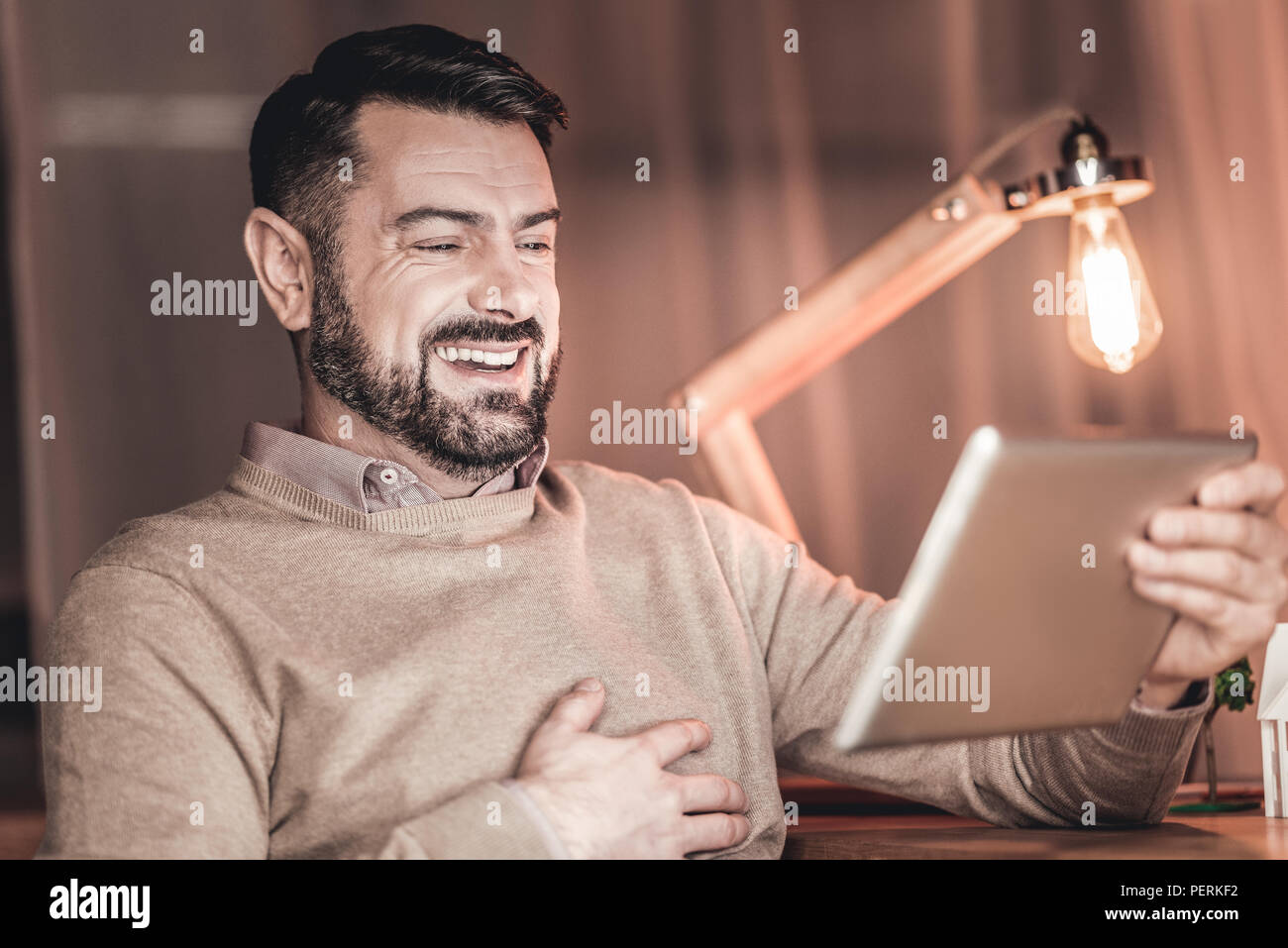 Smart smiling man hi-res stock photography and images - Alamy