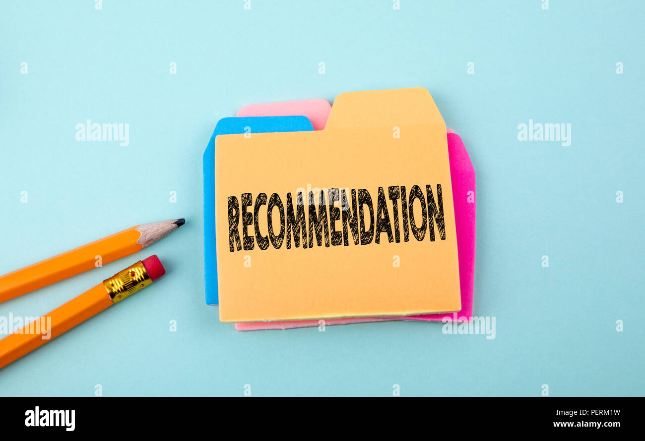 Recommendation, Business Concept Stock Photo - Alamy