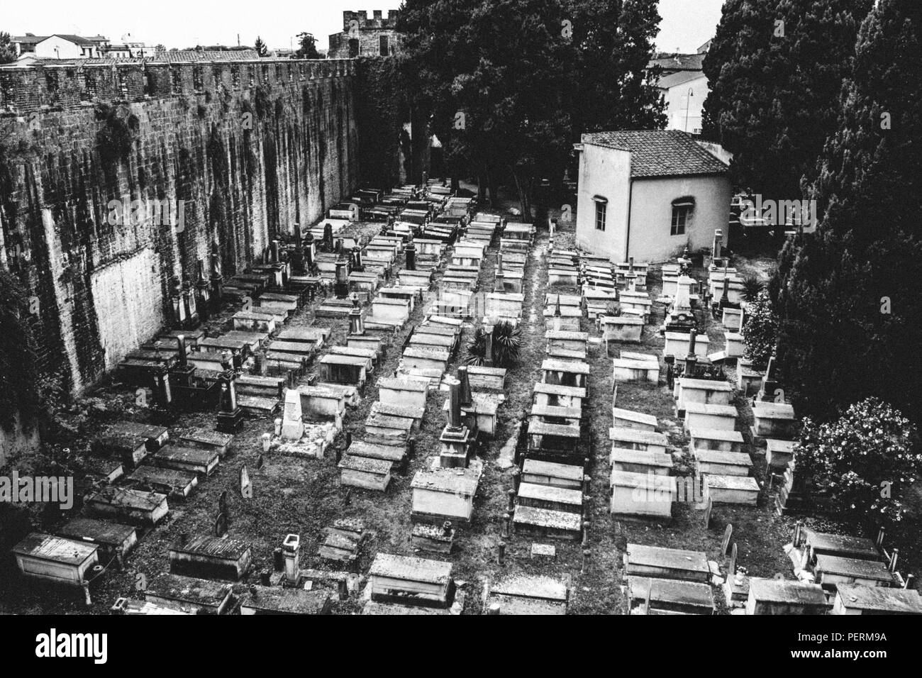 Italian Graveyard Pisa Tuscany Just Besides Leaning Tower of Pisa Stock ...