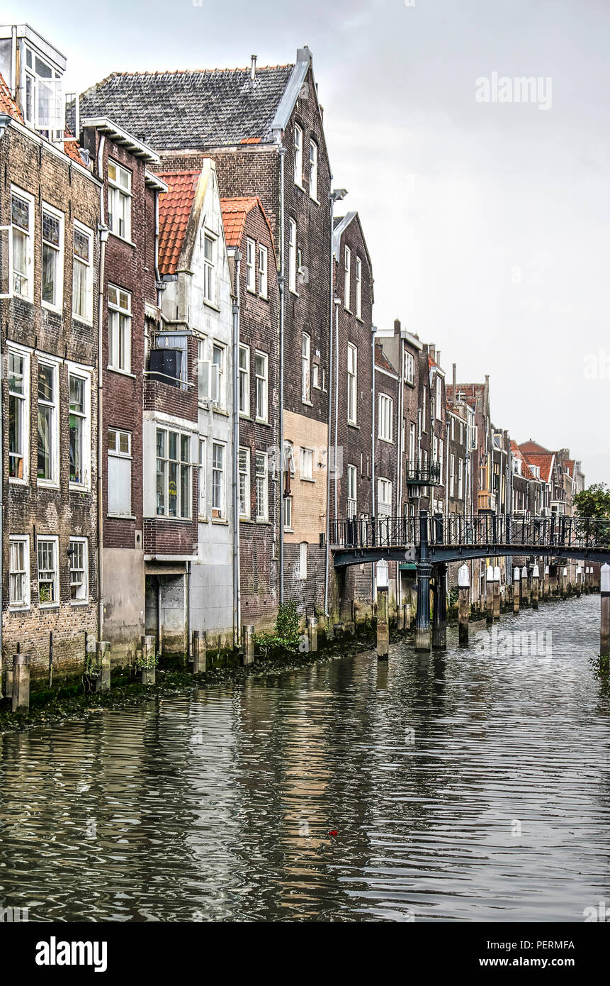 Dordrecht, The Netherlands, August 13, 2018: row of houses built ...