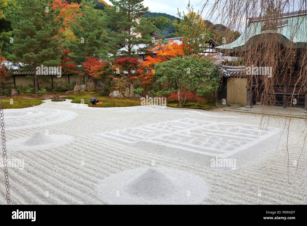 Kodaiji Temple zen garden in Kyoto, Japan Stock Photo - Alamy