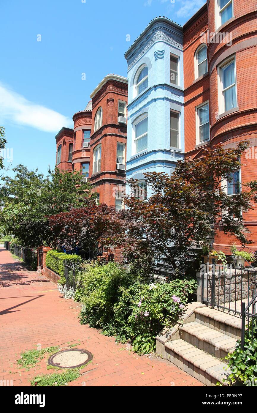Washington DC, capital city of the United States. Capitol Hill district ...
