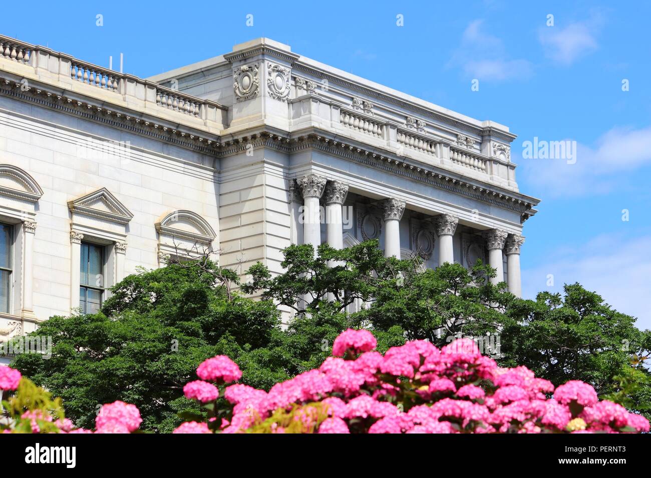 Washington DC, capital city of the United States. Famous Library of ...