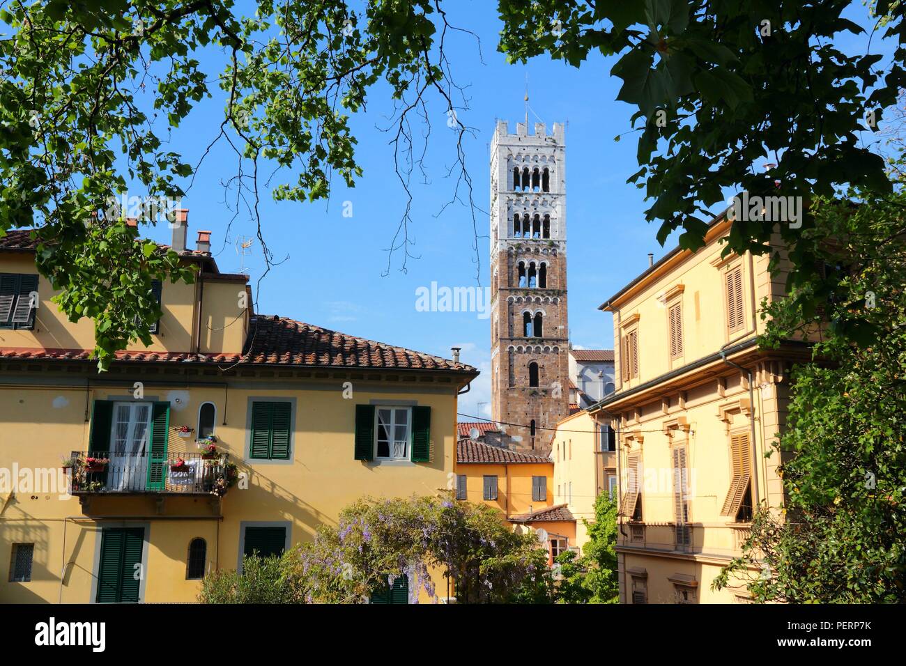 Lucca - Medieval old town in Tuscany. Italy destination Stock Photo - Alamy