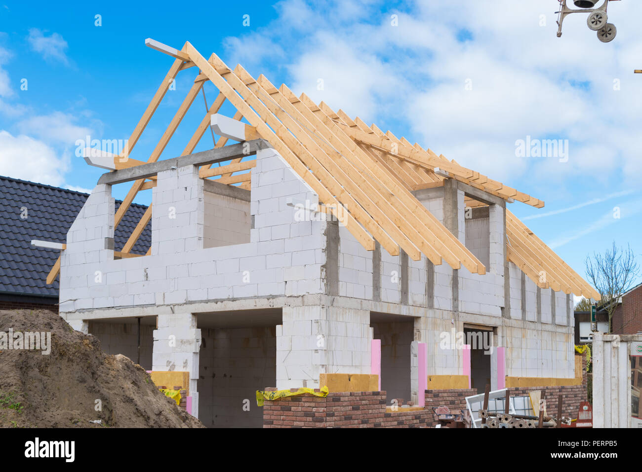 residential house under construction Stock Photo - Alamy