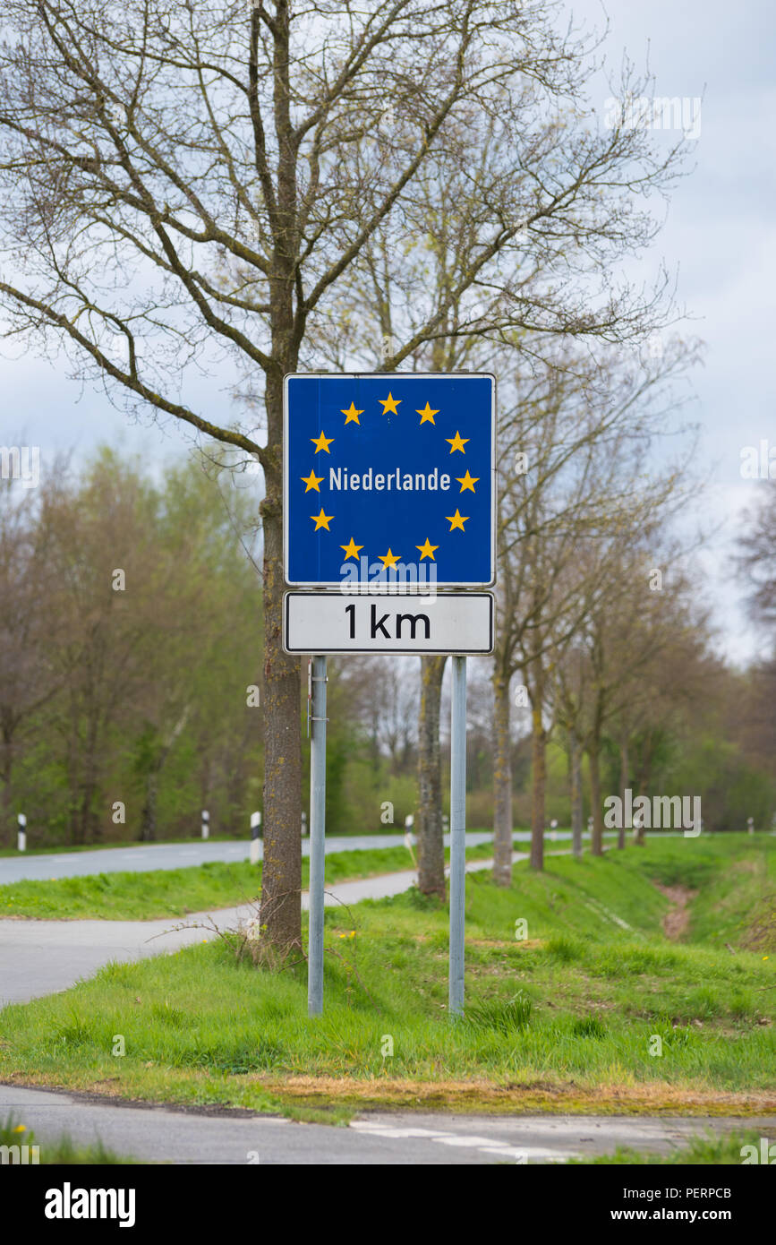 Germany Netherlands Border Crossing High Resolution Stock Photography ...
