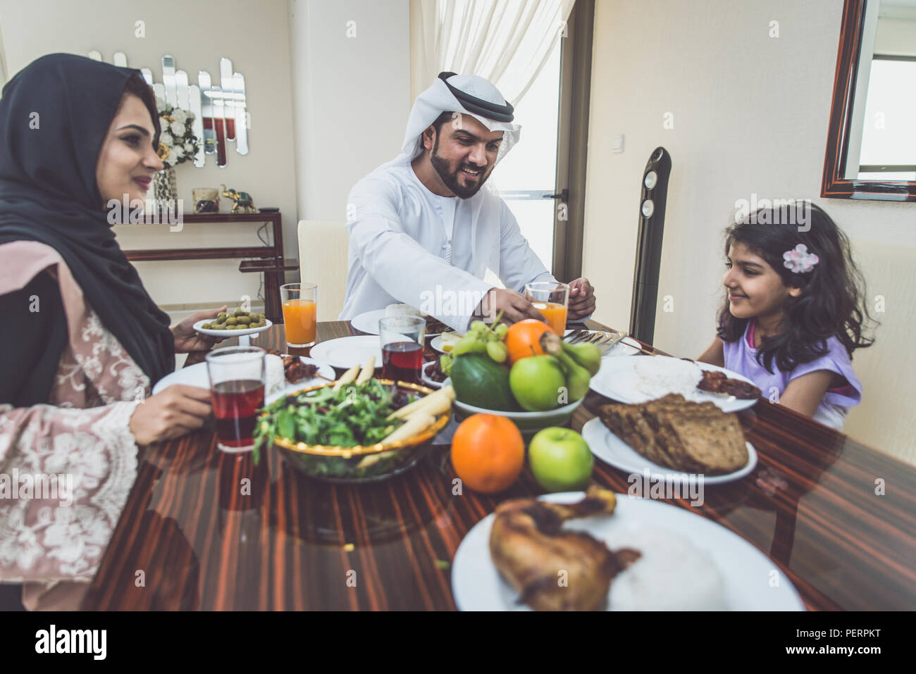 Arabic happy family lifestyle moments at home Stock Photo - Alamy