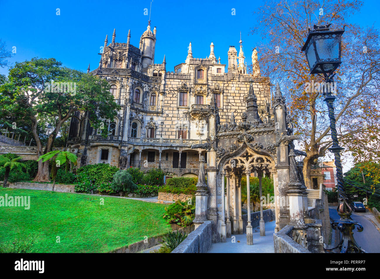 Impressive Quinta da Regaleira Palace,Sintra,near Lisbon,Portugal Stock ...