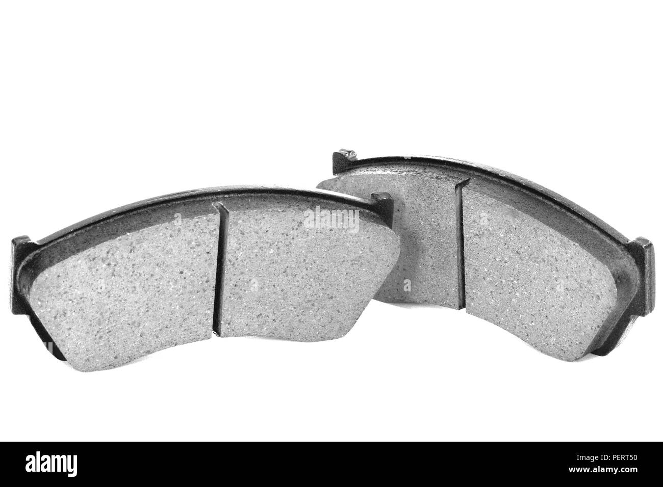 Automotive brake pads, Isolated on white background Stock Photo - Alamy