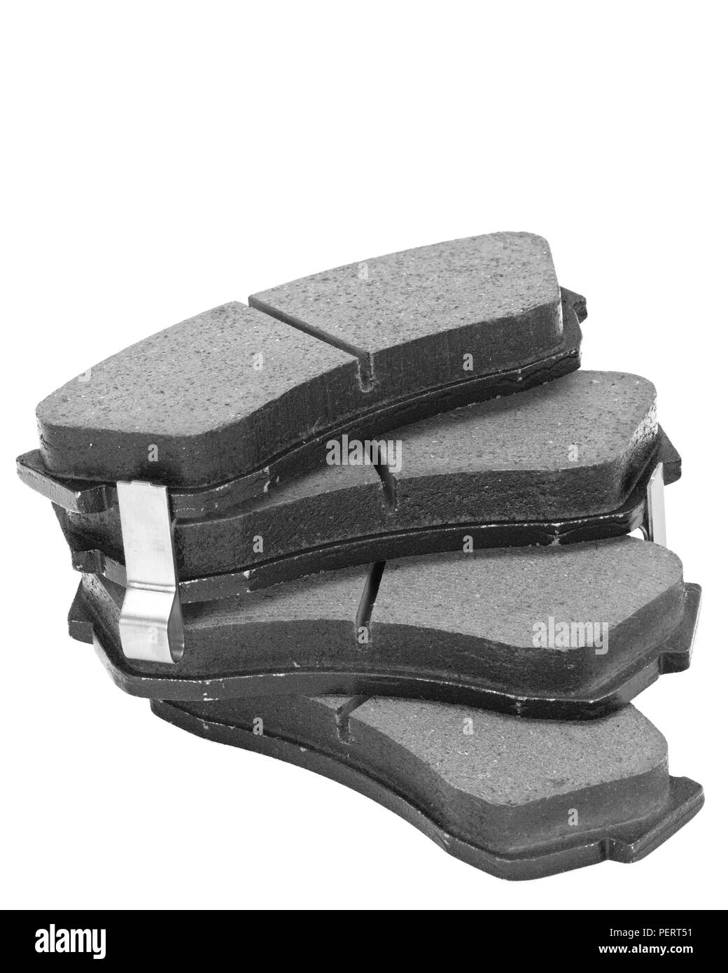 Automotive brake pads, Isolated on white background Stock Photo - Alamy