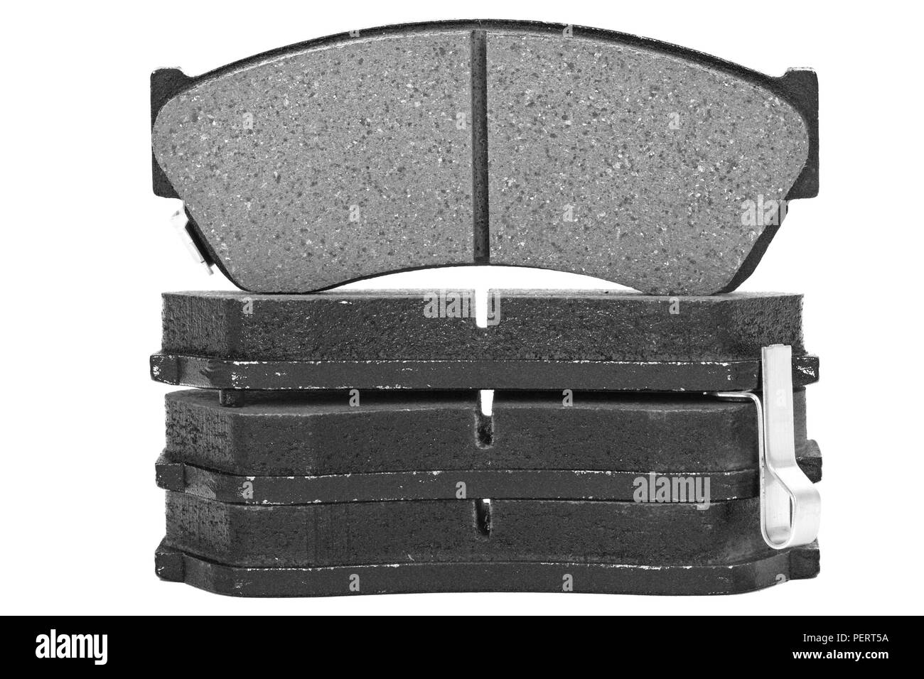 Automotive brake pads, Isolated on white background Stock Photo - Alamy
