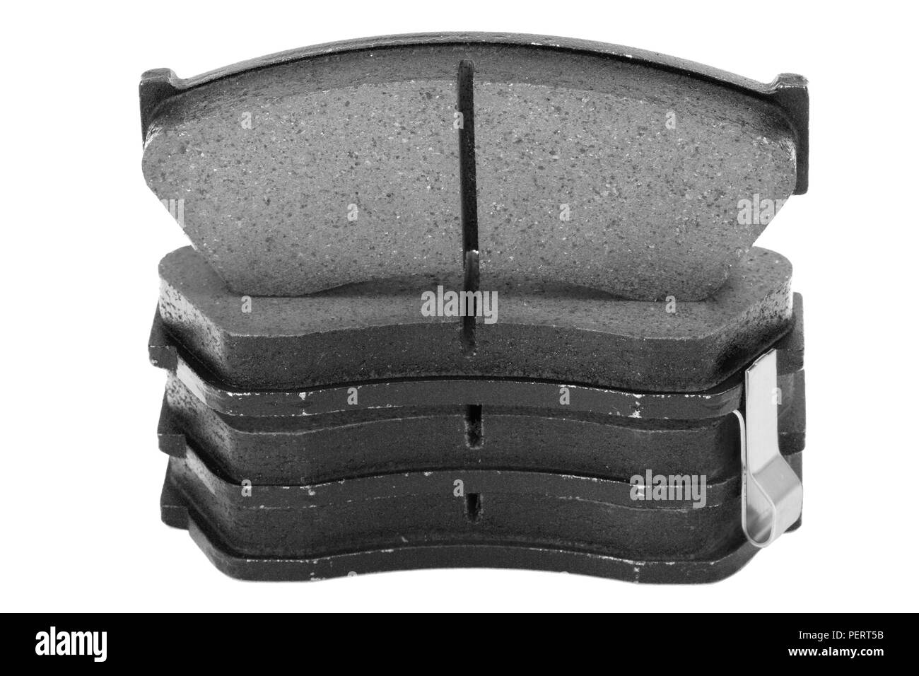 Automotive brake pads, Isolated on white background Stock Photo - Alamy