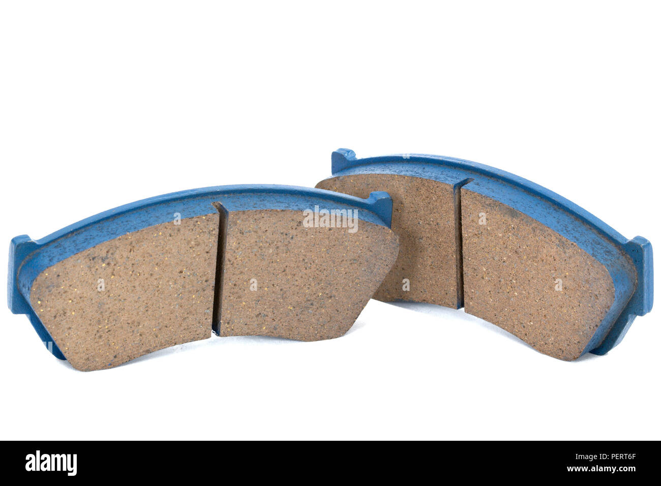 Automotive brake pads, Isolated on white background Stock Photo - Alamy