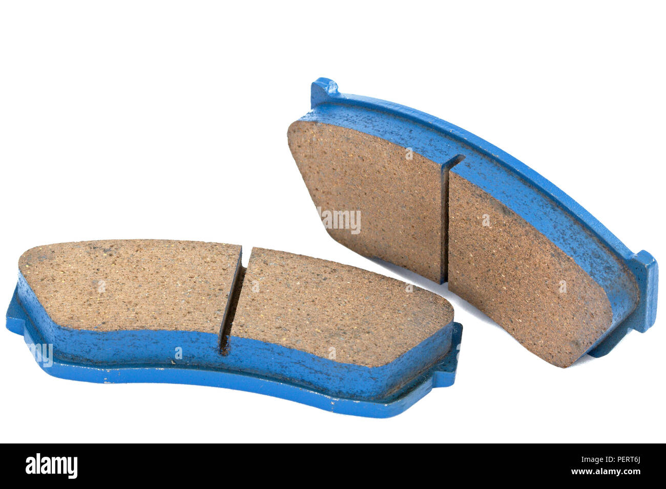 Automotive brake pads, Isolated on white background Stock Photo - Alamy