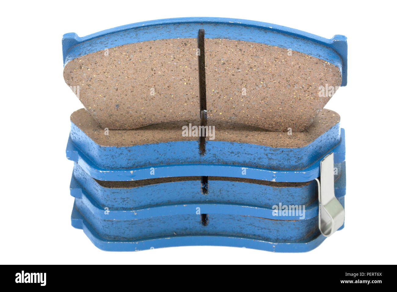 Automotive brake pads, Isolated on white background Stock Photo - Alamy