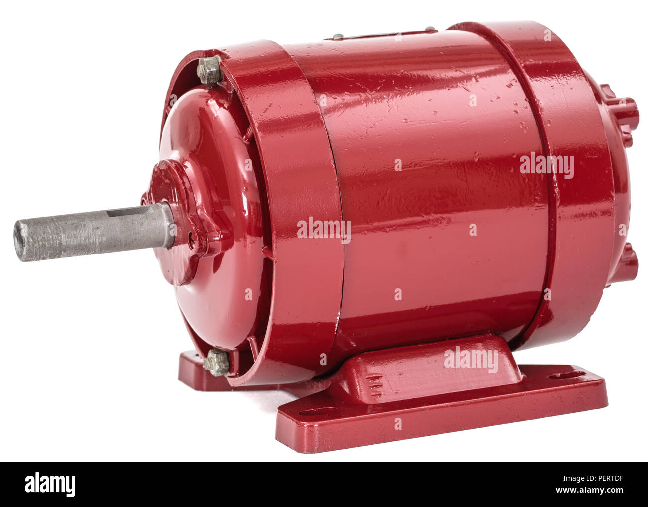 Electric motor isolated on a white background Stock Photo - Alamy