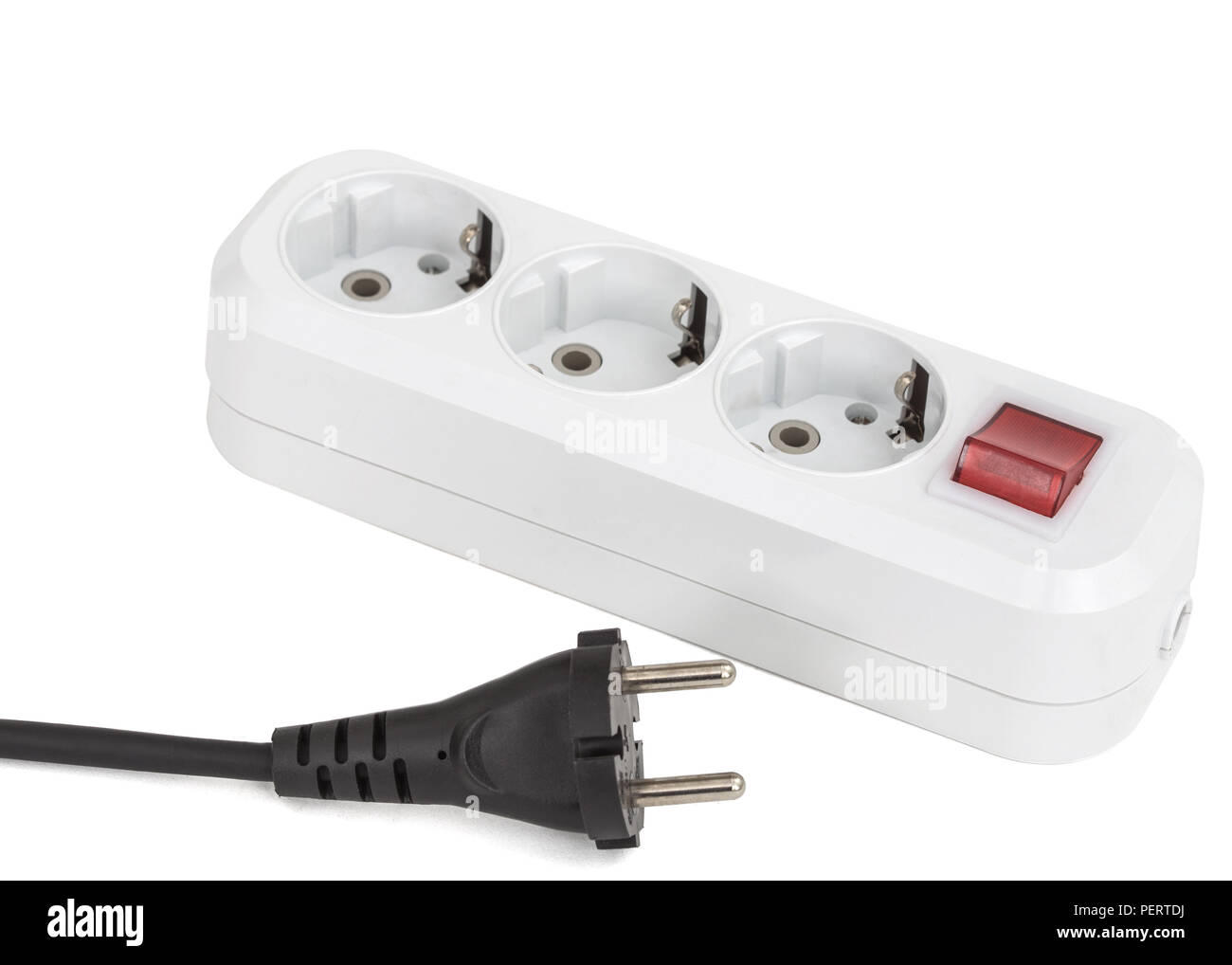 White electric splitter with red switching for for simultaneous ...