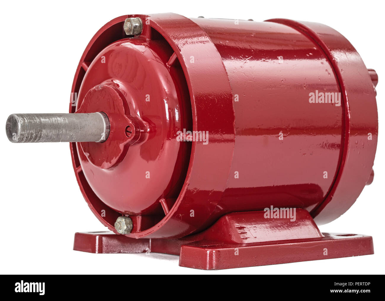 Electric motor isolated on a white background Stock Photo - Alamy