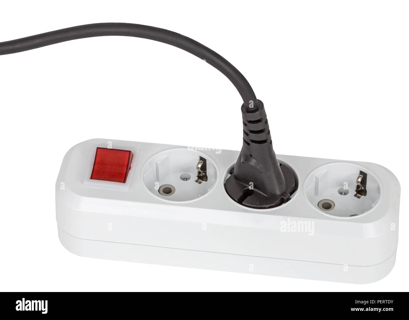 White electric splitter with red switching for for simultaneous ...