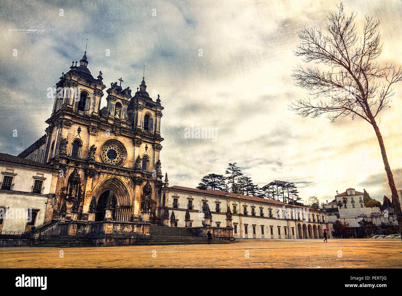 Impressive Alcobaca monastery,panoramic view,Portugal Stock Photo - Alamy
