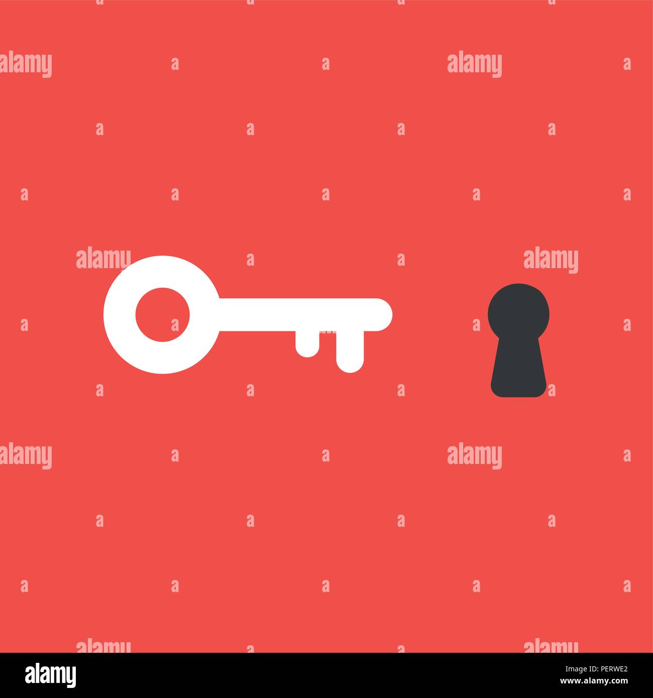 Red key vector vectors hi-res stock photography and images - Alamy