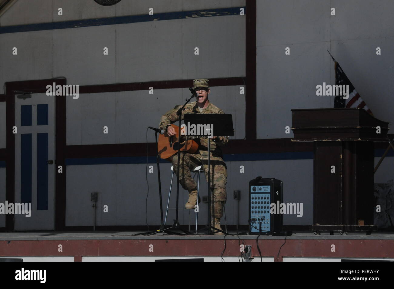 California Army National Guard Spc. Anthony Pickard from Headquarters ...