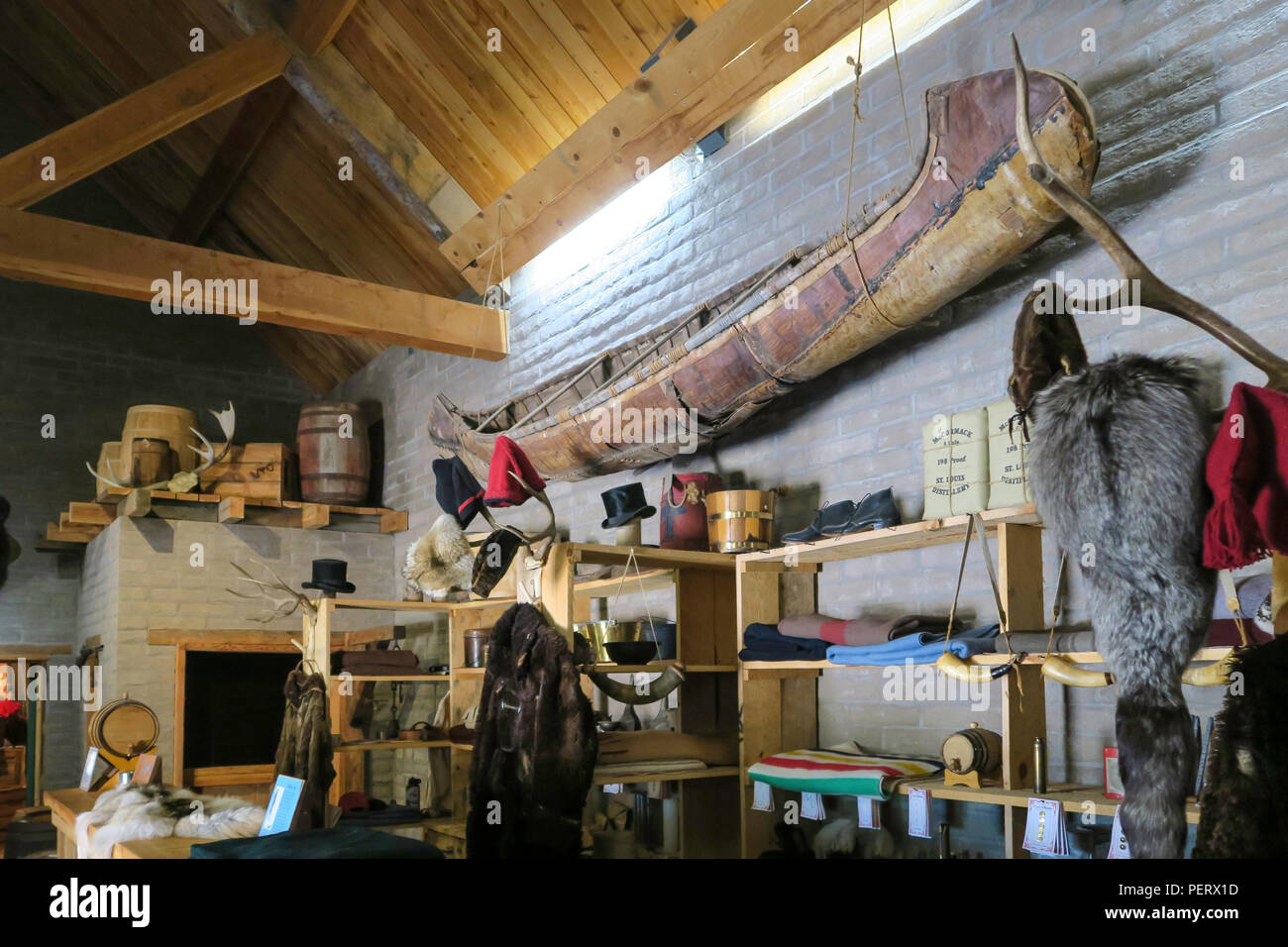 Old Fort Benton is a Museum in Fort Benton, Montana, USA 2018 Stock ...