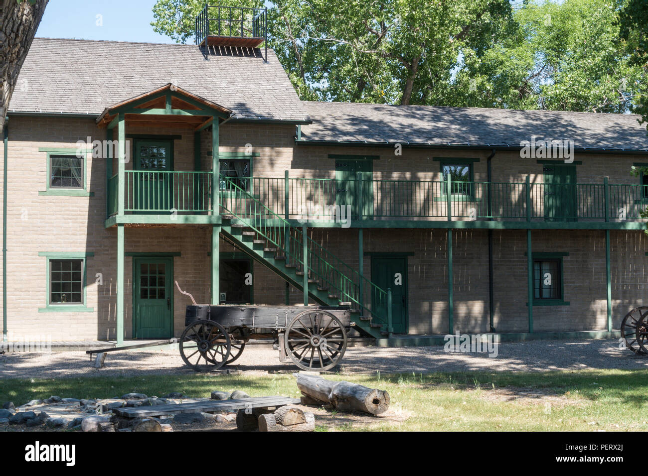 Old Fort Benton is a Museum in Fort Benton, Montana, USA Stock Photo ...