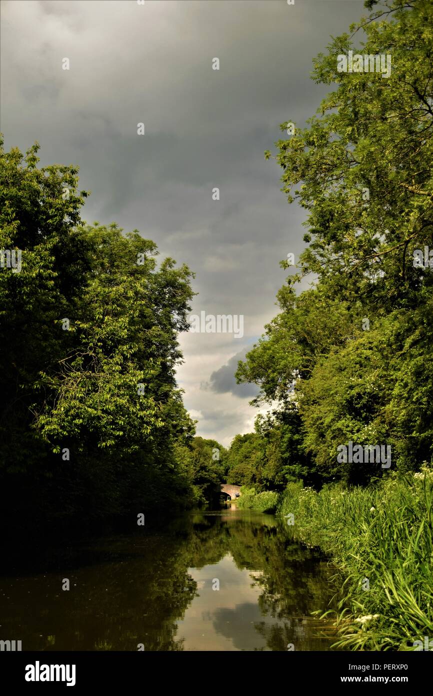 British canals network photography in the countryside around Birmingham ...