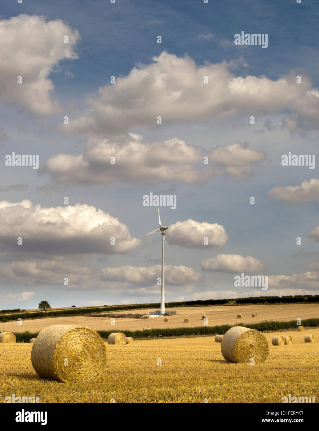 Harvest Bales, Wolds East Yorkshire UK Stock Photo - Alamy