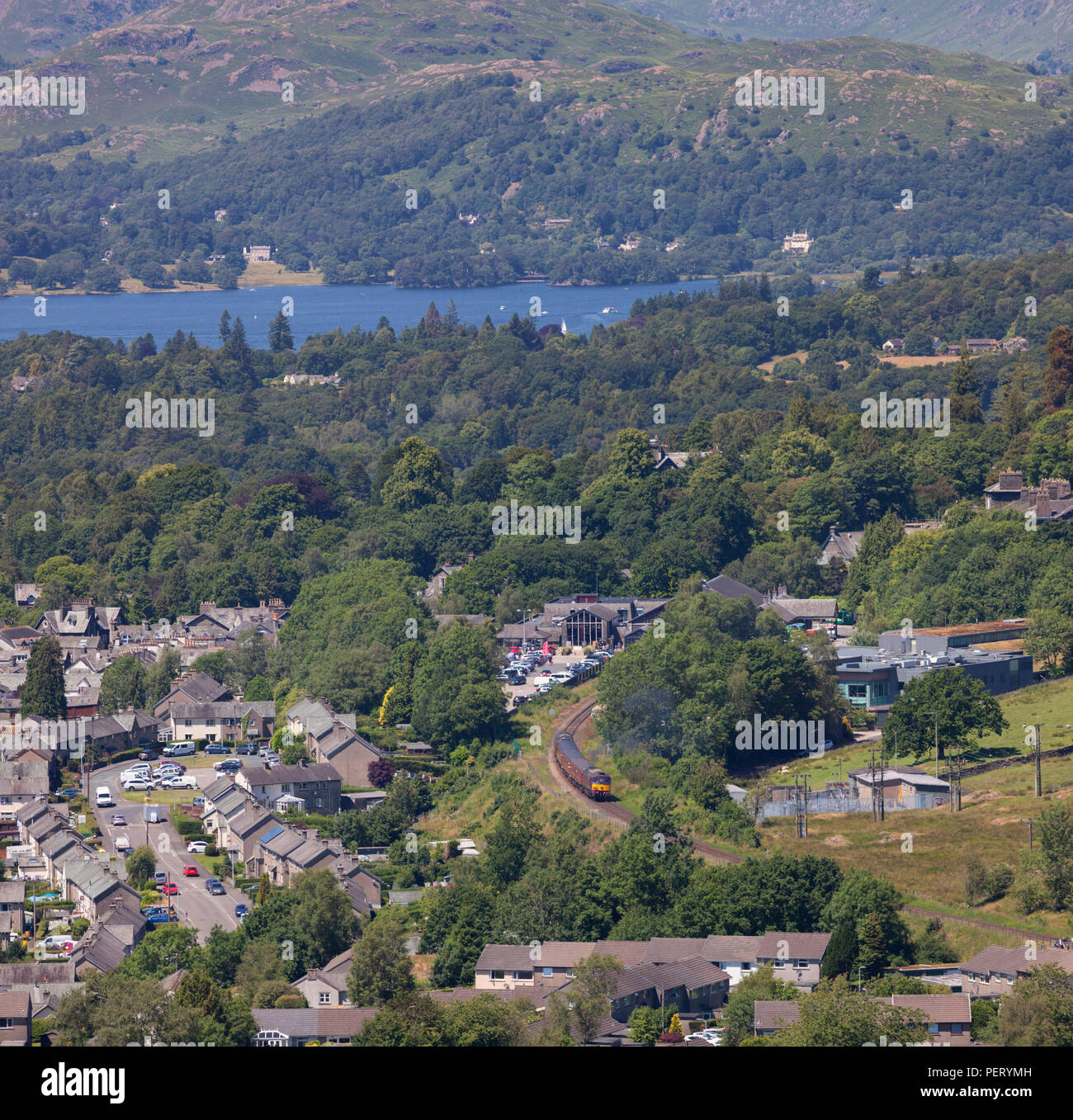 West Coast railways class 33 locomotive at Windermere with a Windermere ...