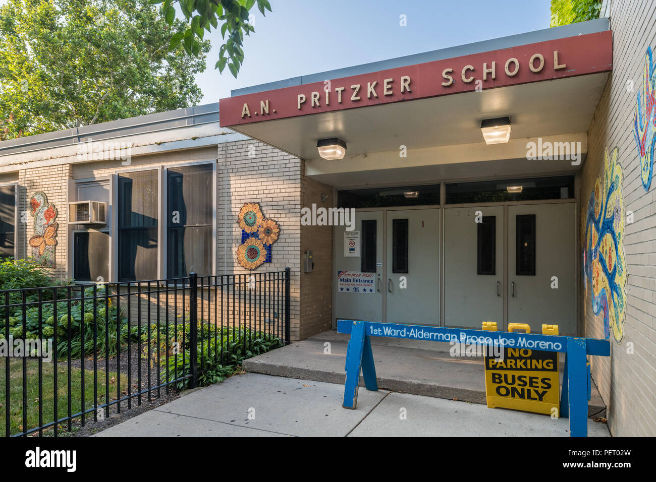 A.N. Pritzker Elementary School - Chicago Public Schools Stock Photo ...