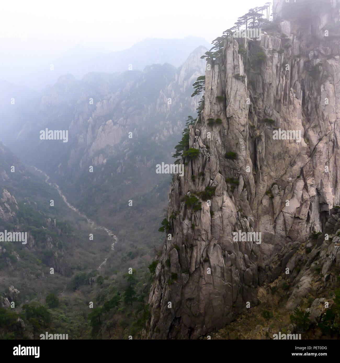 The Beautiful Scene of Mountains in Huangshan,China Stock Photo - Alamy