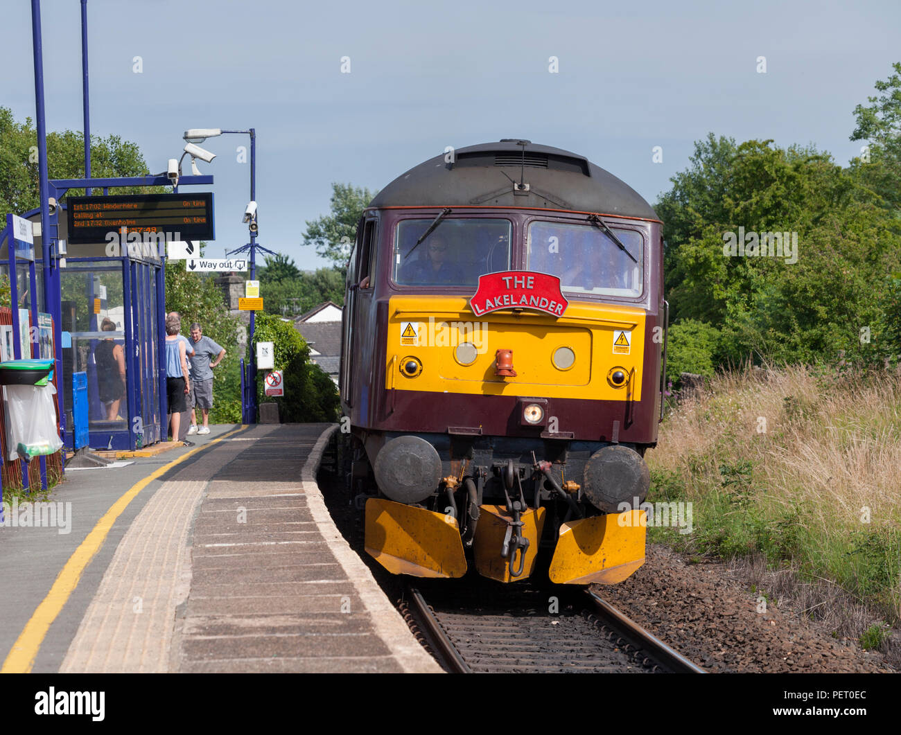 West Coast railways class 47 locomotive on the lakes line with a ...