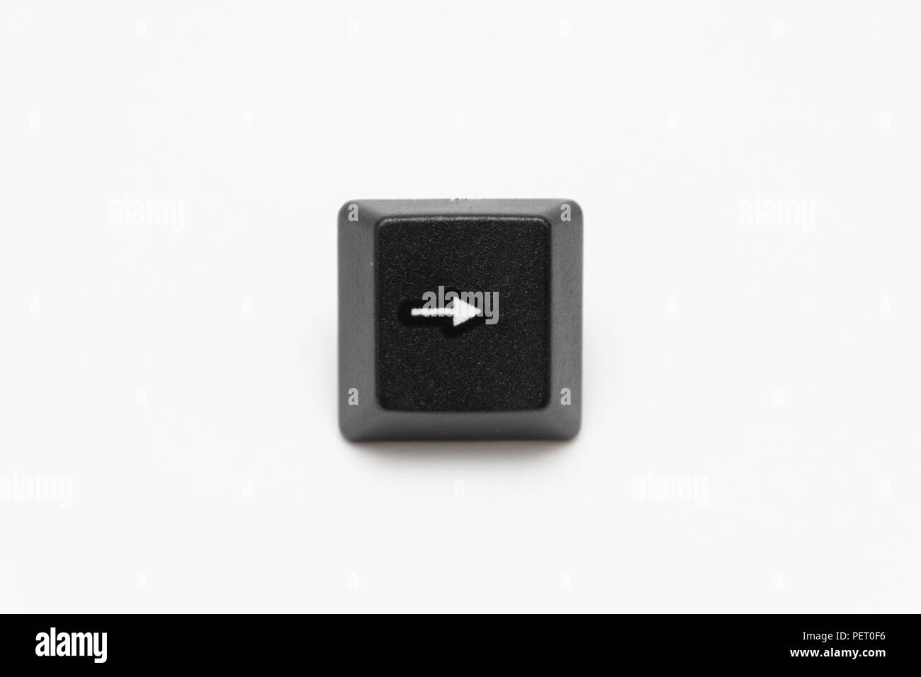 Single black keys of keyboard with different letters Stock Photo - Alamy