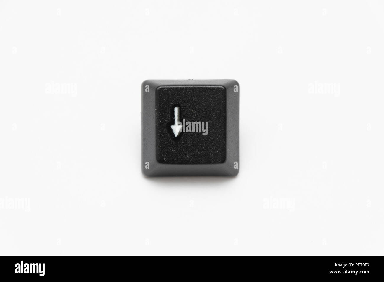 Single black keys of keyboard with different letters Stock Photo - Alamy