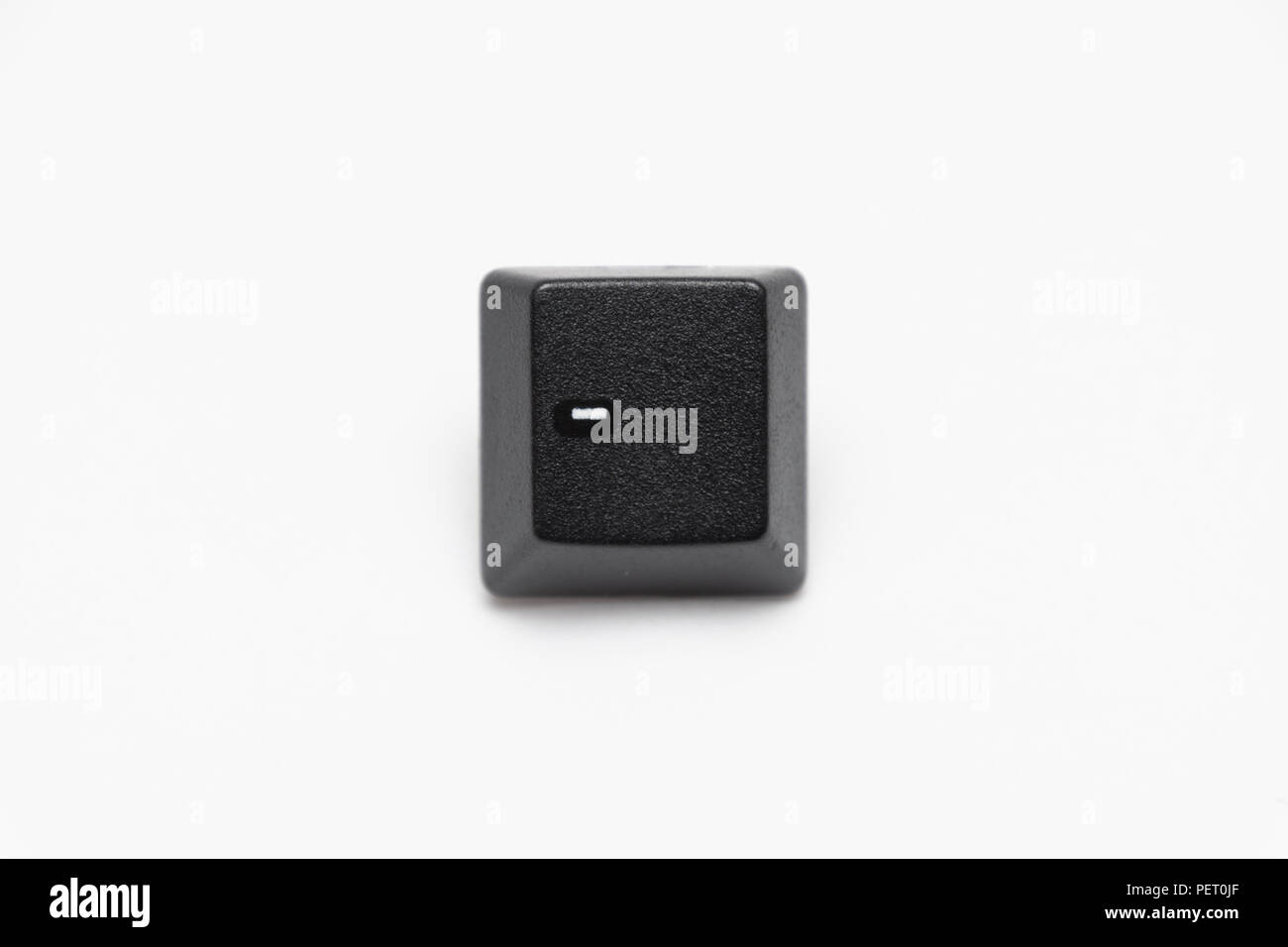 Single black keys of keyboard with different letters Stock Photo - Alamy