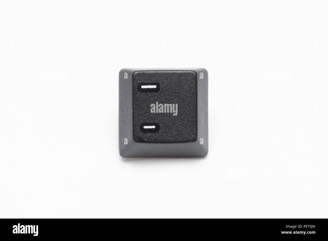 Single black keys of keyboard with different letters Stock Photo - Alamy