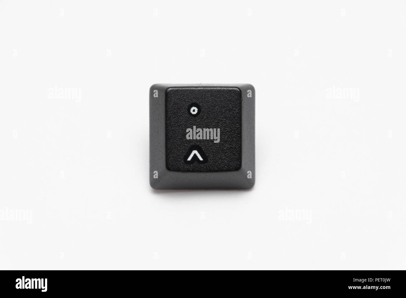 Single black keys of keyboard with different letters Stock Photo - Alamy