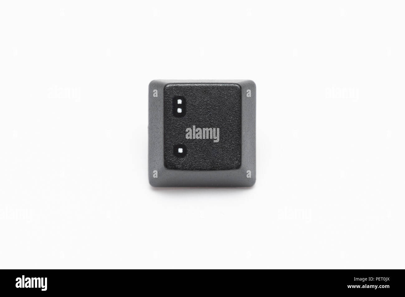 Single black keys of keyboard with different letters Stock Photo - Alamy