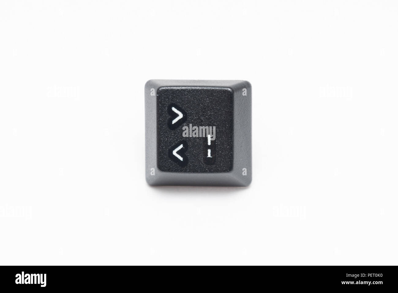 Single black keys of keyboard with different letters Stock Photo - Alamy