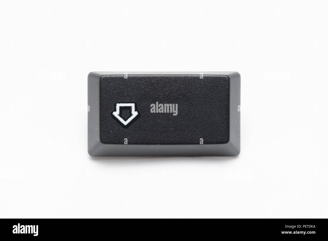 Single black keys of keyboard with different letters Stock Photo - Alamy