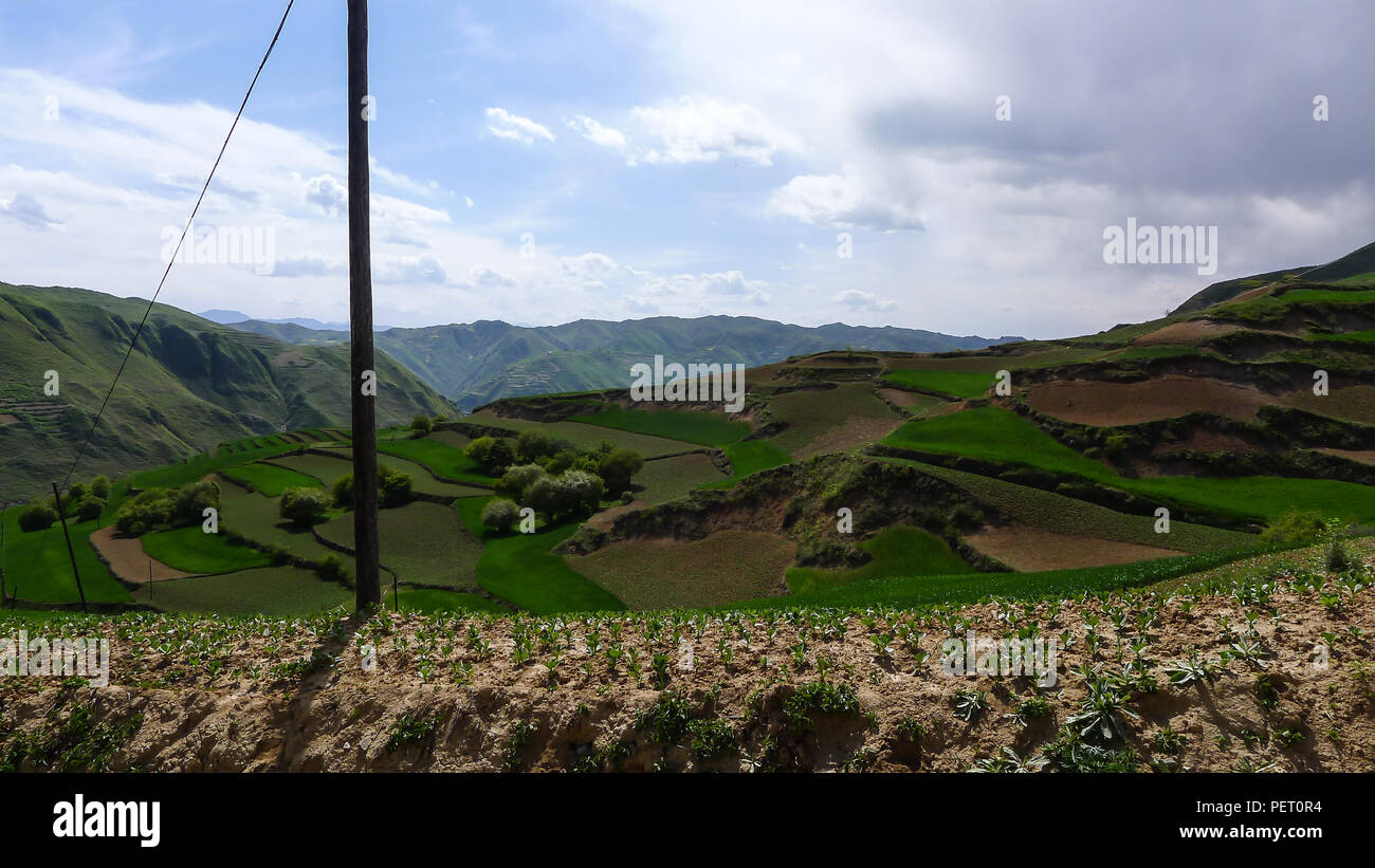 A Large Area of Terraces Stock Photo - Alamy