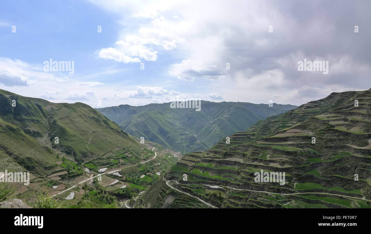 A Large Area of Terraces Stock Photo - Alamy
