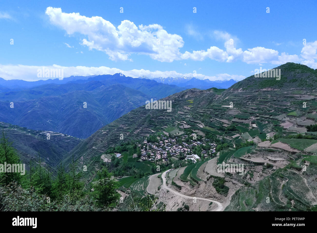 A Large Area of Terraces Stock Photo - Alamy