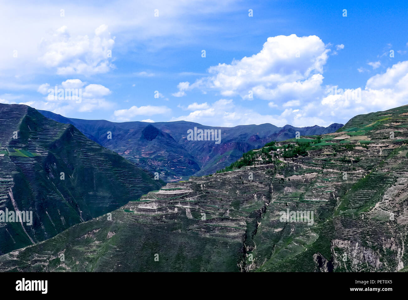 A Large Area of Terraces Stock Photo - Alamy